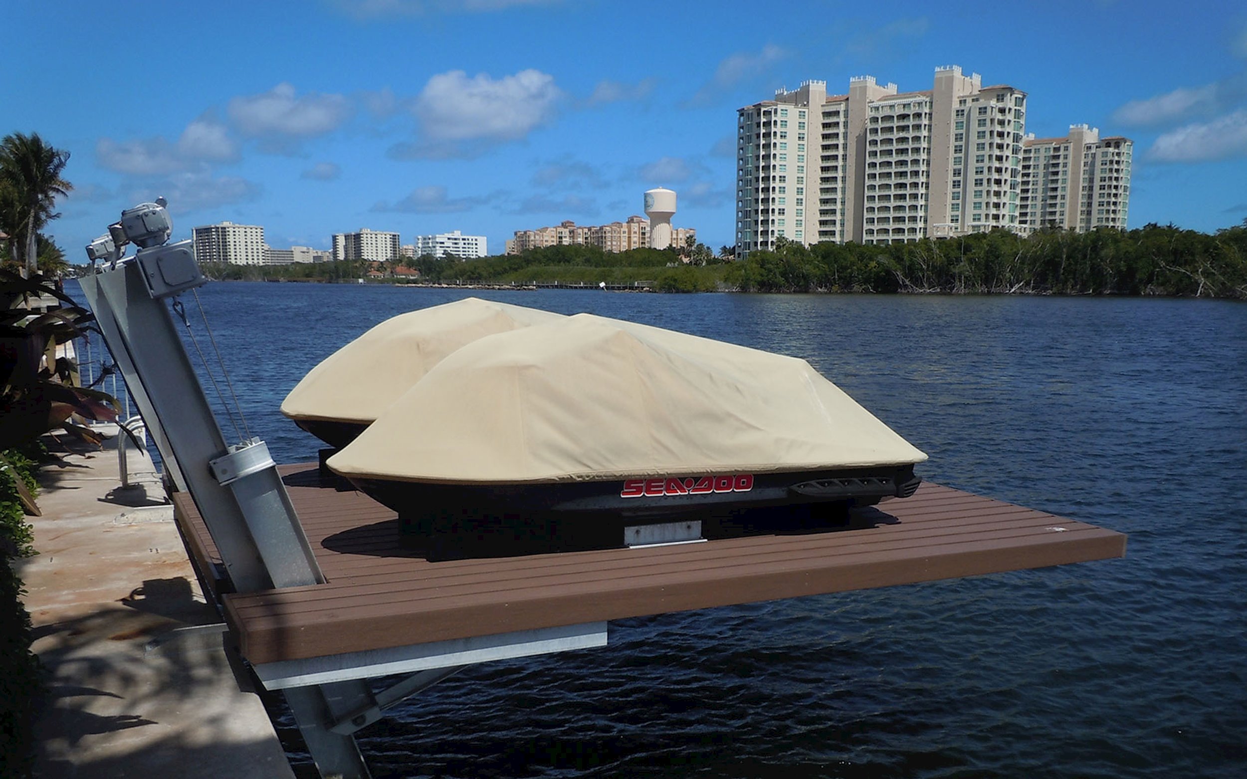 Premium PWC & Jet Ski Lift Solutions | Neptune Boat Lifts