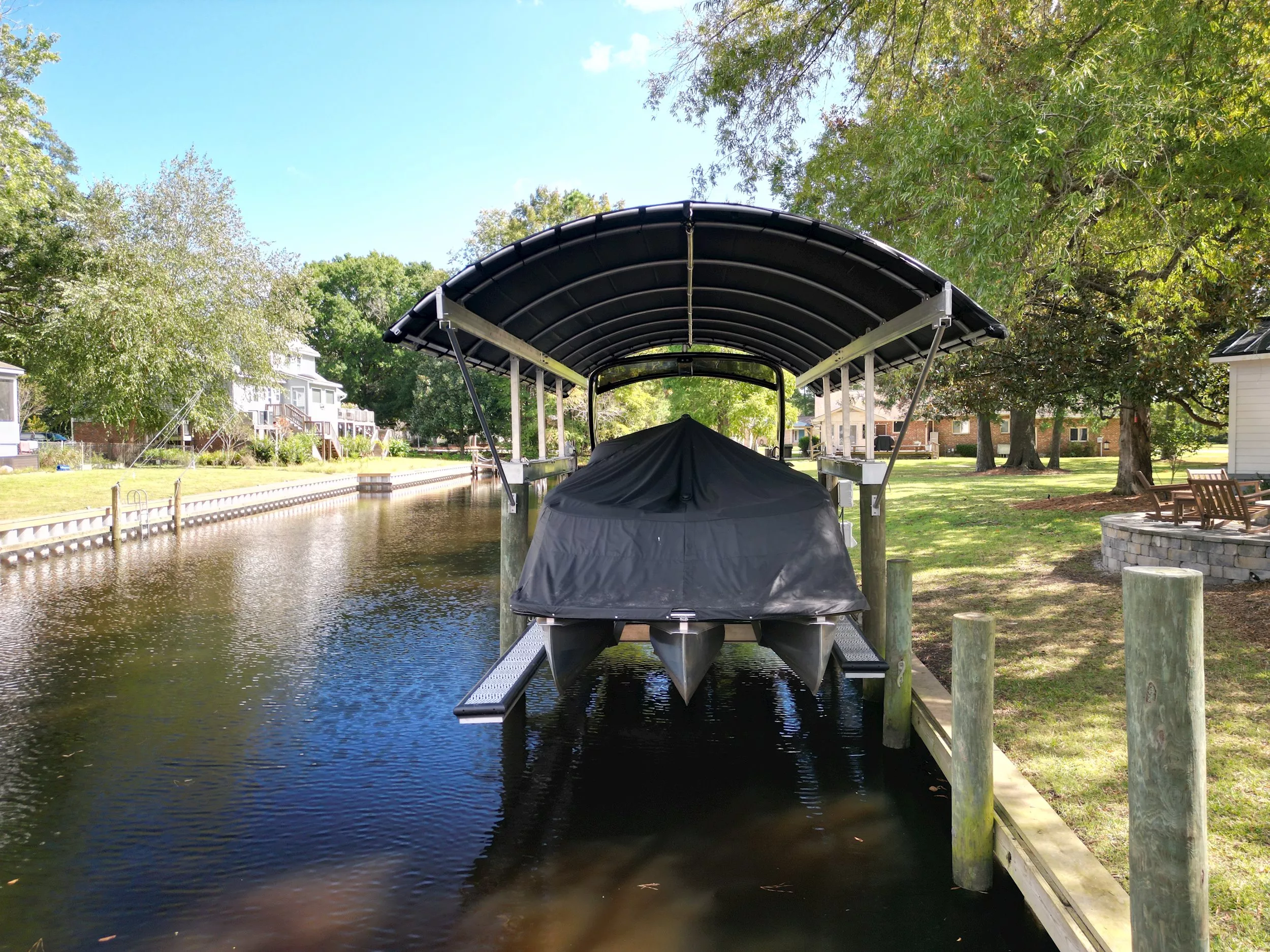 Neptune Boat Lift Canopy System | Premium Sun Protection for Boats